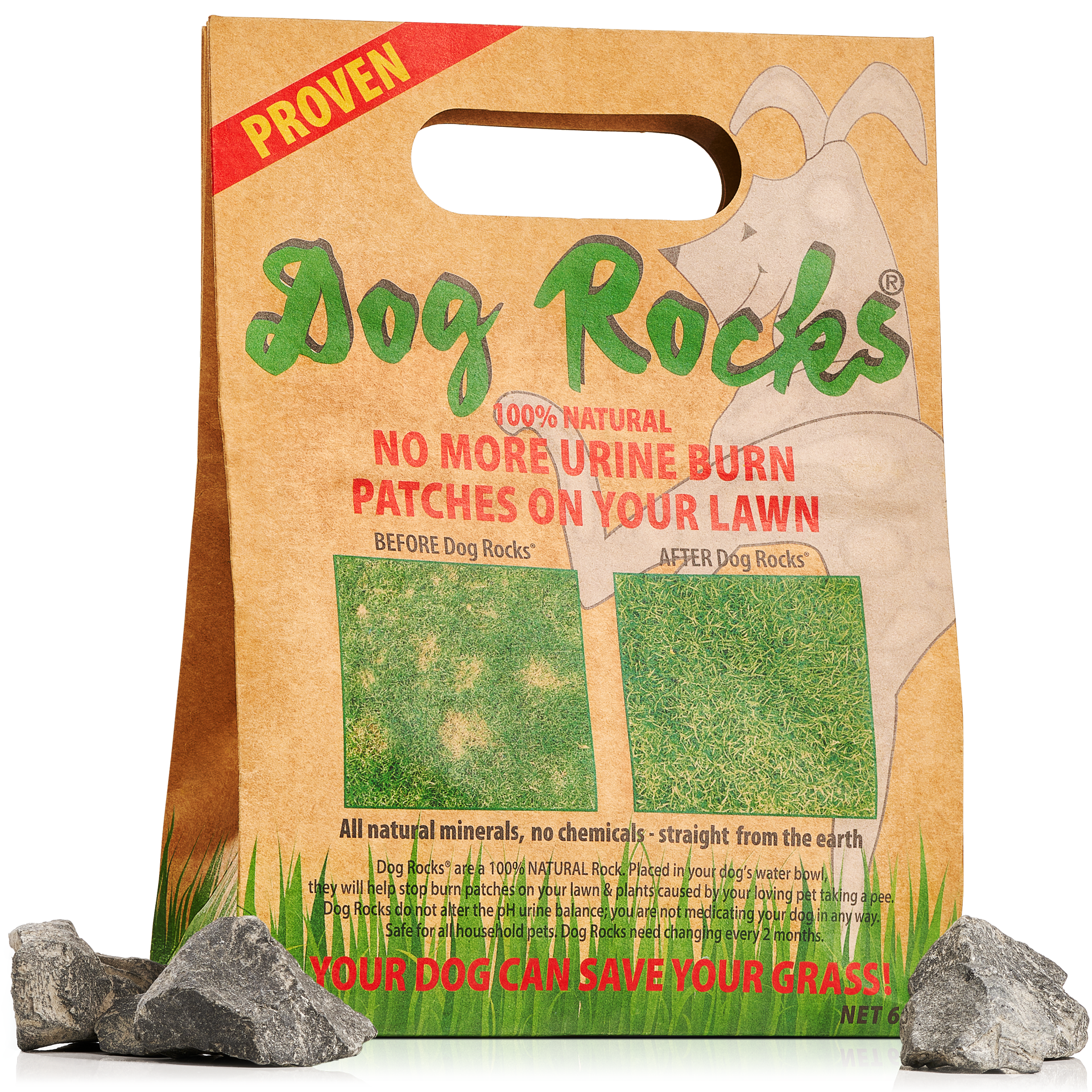 Dog Rocks, Original 100% Natural Cure to Pet Pee Burning Your Grass ...